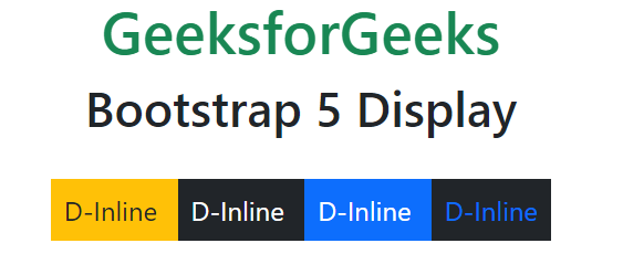 Bootstrap 5 Дисплей