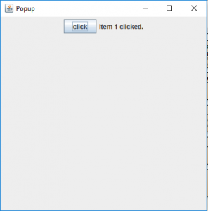 Java Swing | JPopupMenu