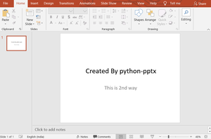Создание и обновление презентаций PowerPoint в Python с помощью Python ...