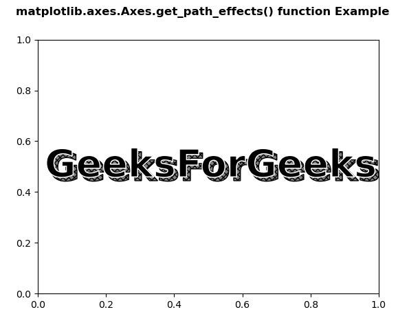 Matplotlib.axes.Axes.get_path_effects () в Python