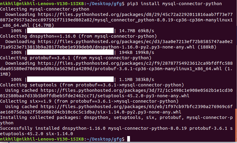 Модуль MySQL-Connector-Python в Python